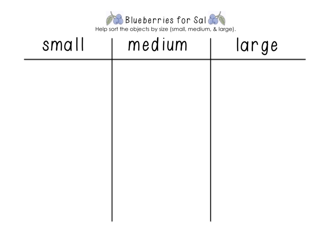 Blueberries for Sal | Little Learning Lane